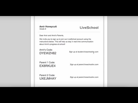 Sign Up Students and Parents