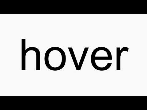 How to pronounce hover