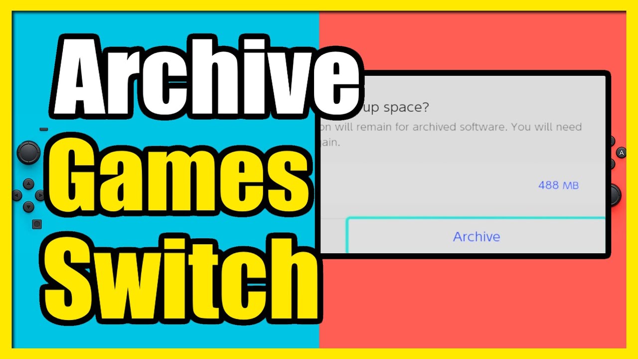 How to Archive Games & Save Space on Nintendo Switch (Easy Tutorial)