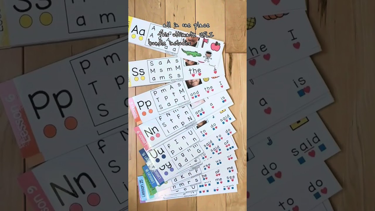 Ultimate UFLI Bundle for Kindergarten | Alphabet Lessons 1–34