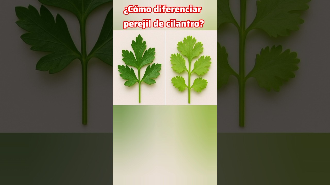 ¿Cómo diferenciar PEREJIL de CILANTRO ? aca te explicamos...