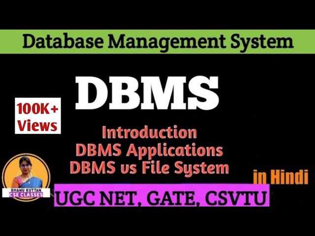 Understanding Database Management Systems: An Introduction and ...