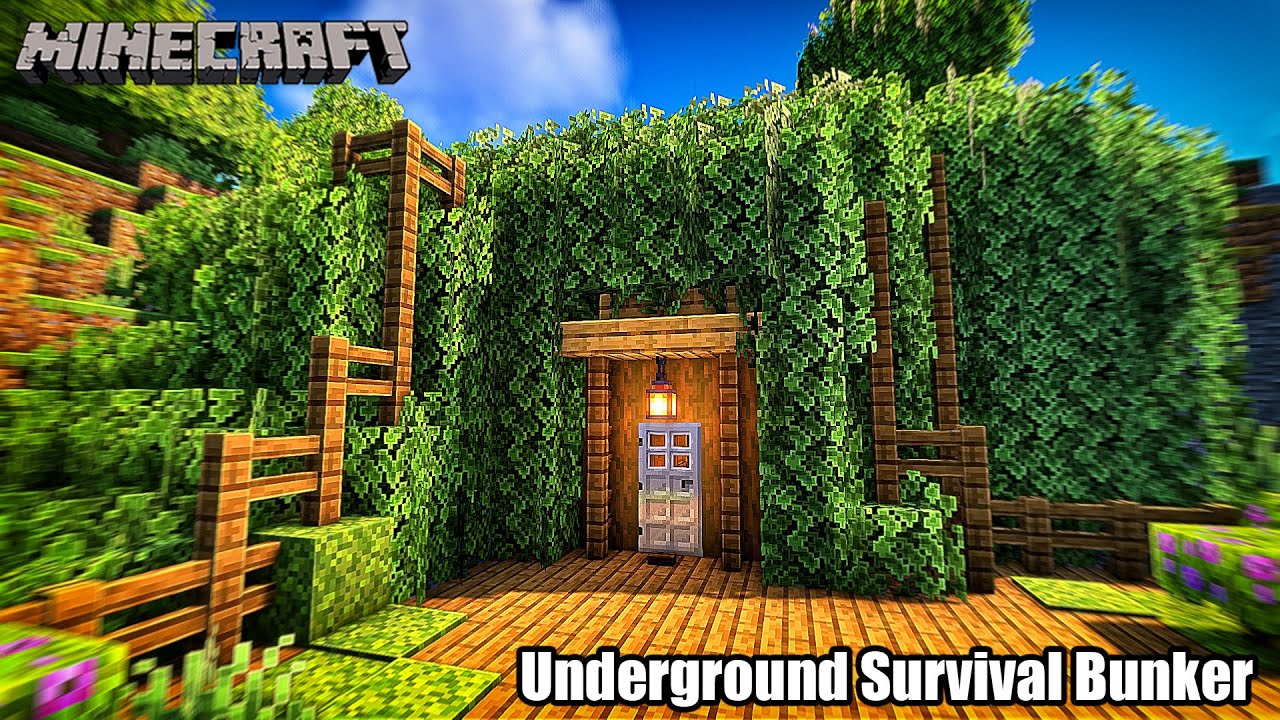 Minecraft - How To Build An Underground Survival Bunker - Minecraft ...