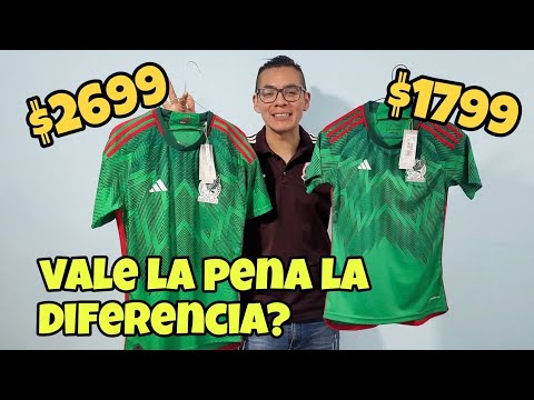 Jersey Mexico Qatar 2022. Comparativa versión Jugador vs Aficionado.