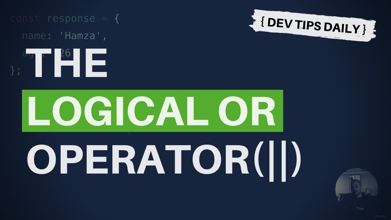 DevTips Daily: Using the JavaScript logical or operator to provide default values