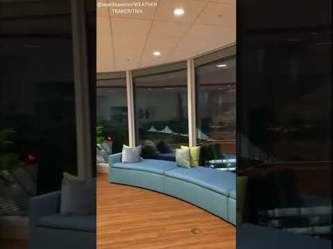 Salesforce Tower Windows Rattle Amid Bomb Cyclone In San Francisco
