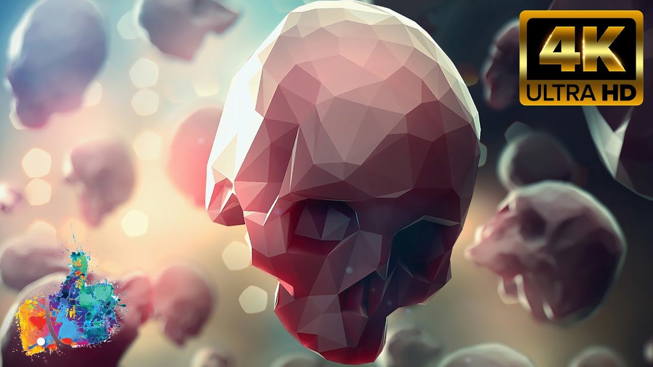 SKULL VIDEO WALLPAPER 4K 2 HOURS