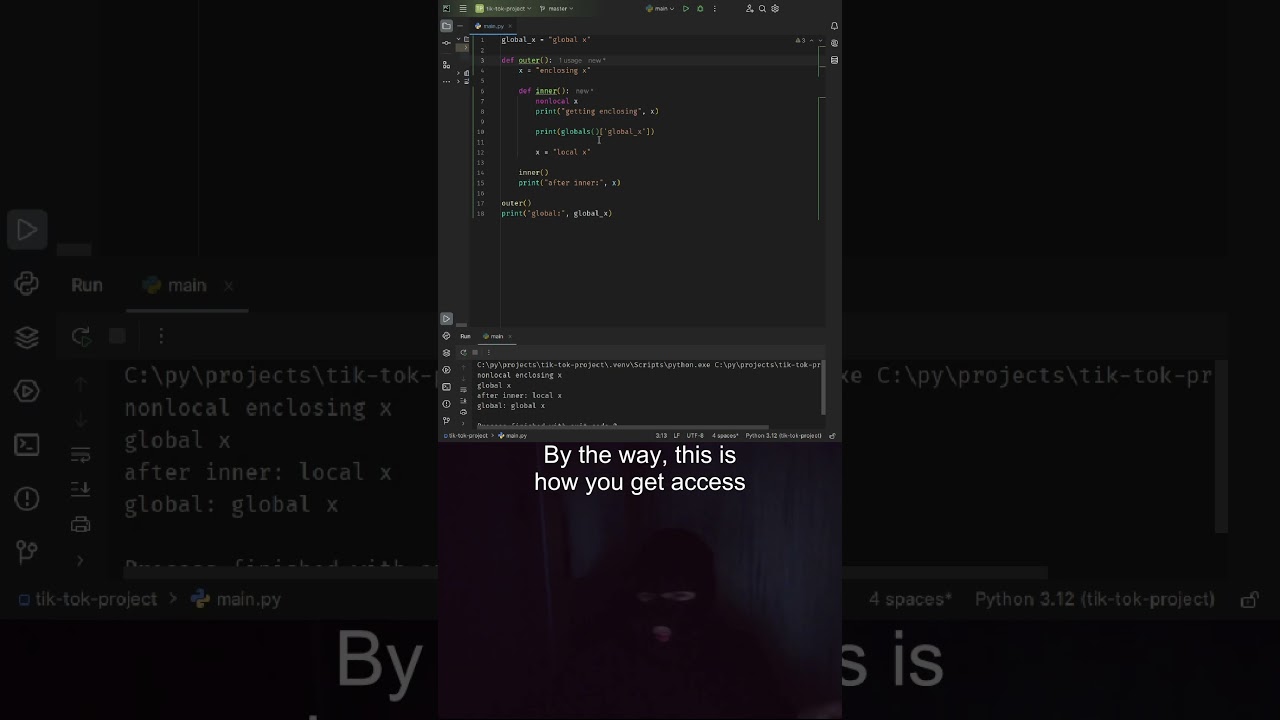 Variable Scope with Eugene #coding #pythontutorial  #oop #programming #easy #easycode #python #code