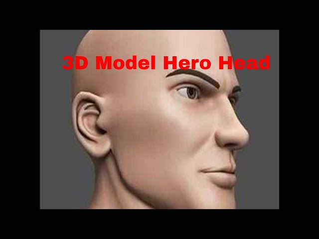Hero Head 3D Model - FlatPyramid