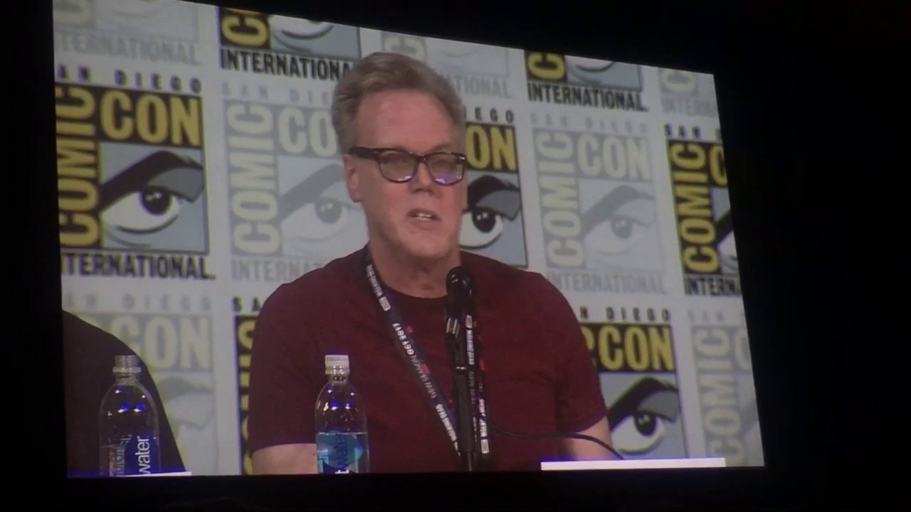SDCC Batman and Harley Quinn with Bruce Timm and Kevin Conroy
