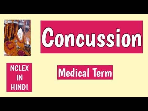 Concussion//Medical term//@AnitaSharmaGyan NCLEX IN HINDI