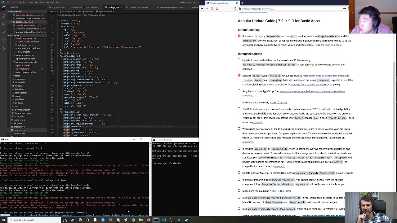 Stream #23: Update angular & plug in the ngx-material-timepicker