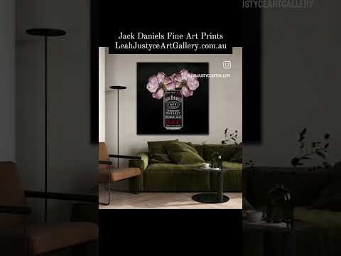 Jack Daniels Fine Art Prints | Jack Daniels Lovers | LeahJustyceArtGallery.com.au