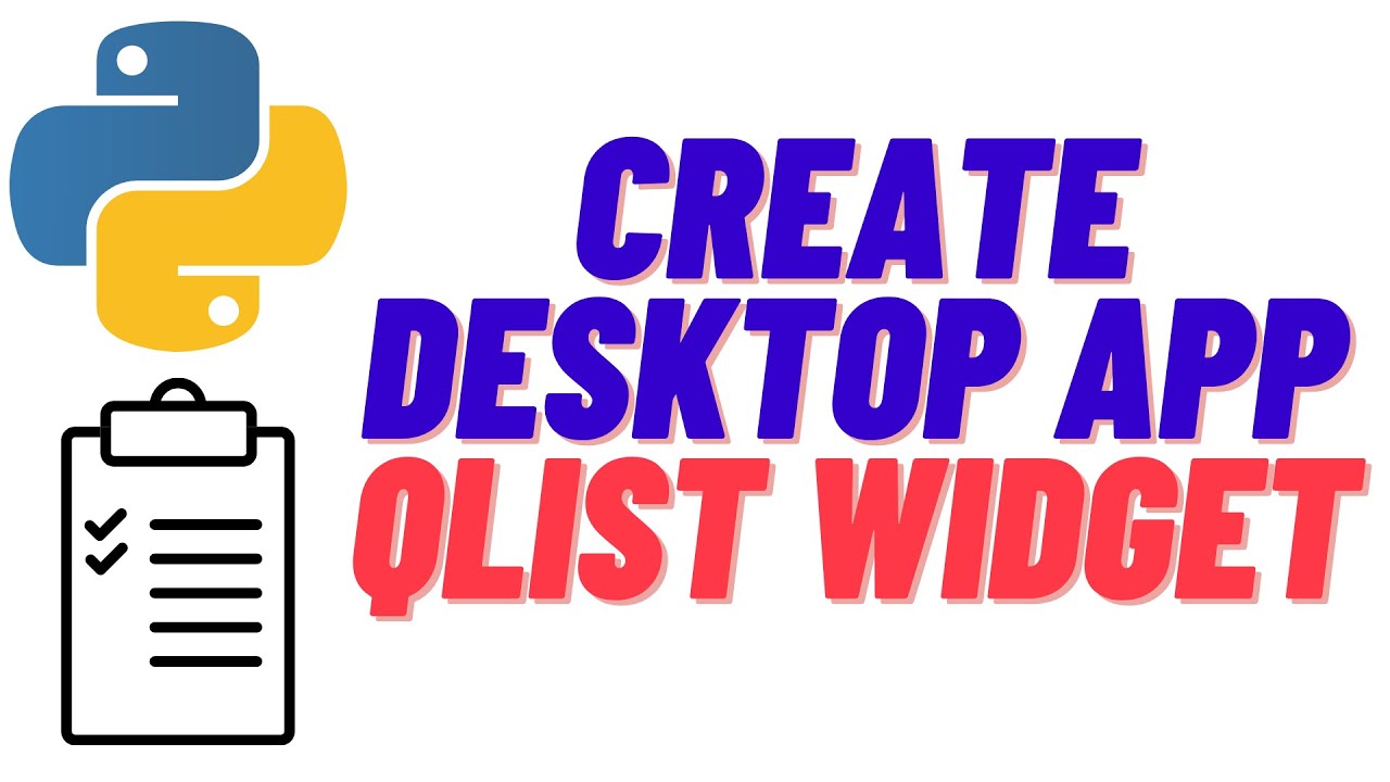 Create Computer Application - Python PyQT6 QListWidget Lesson 10