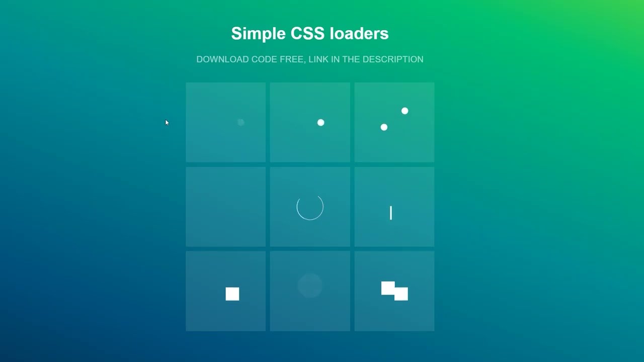 Simple CSS loaders