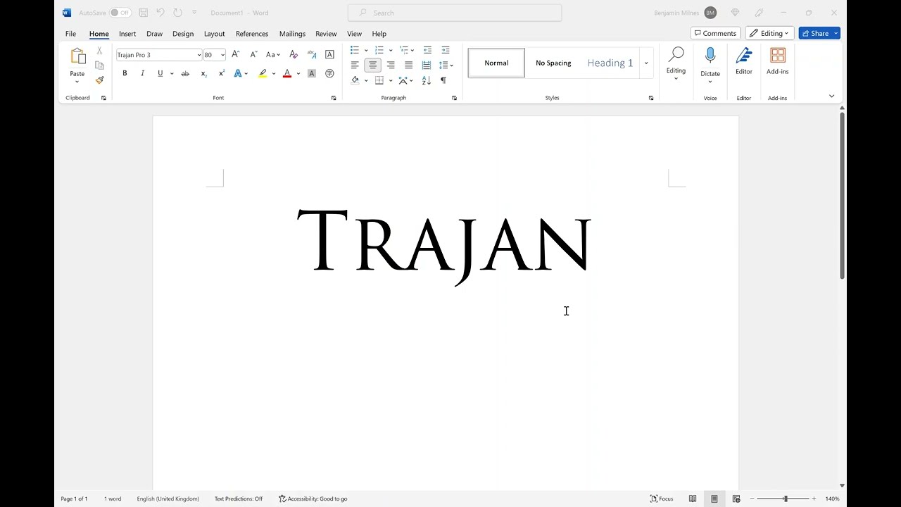 Font Focus: Trajan