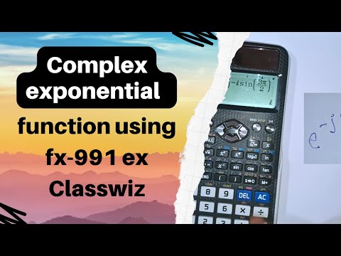 Complex Exponential Function || e^-j or e^j || Casio fx-991 ex || Friend's Explanation