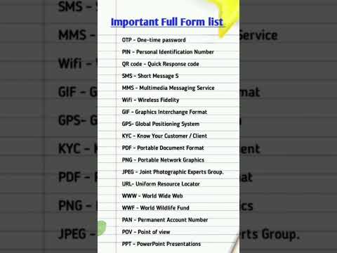 Important full form for competitive exam | Important GK full form #fullform #iasinterviewquestion