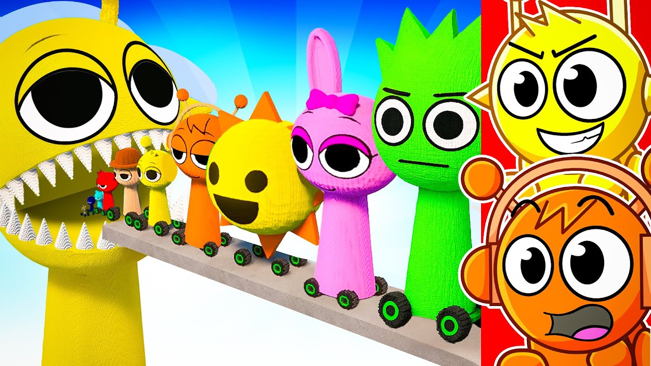 GIANT SIMON vs SPRUNKI CARS..??