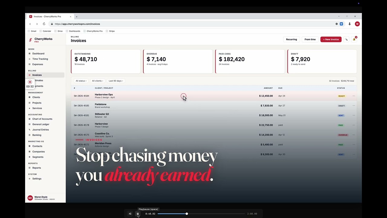 CherryWorks Pro — The Professional Services OS (Full Demo)