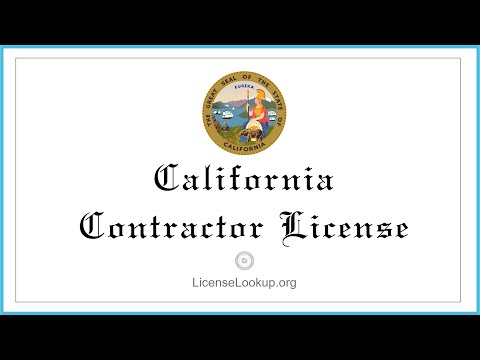 California Contractor License -  What You need to get started #license #California
