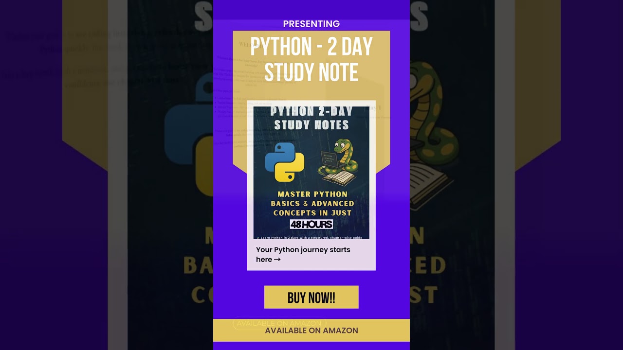 PYTHON BOOK #booklovers #booklaunch #booksforyou #bookstoread