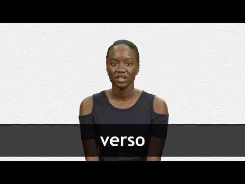 English Translation of “VERSO” | Collins French-English Dictionary