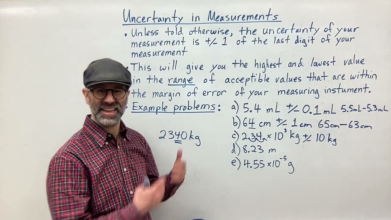 Uncertainty in Measurements:  Example Problems