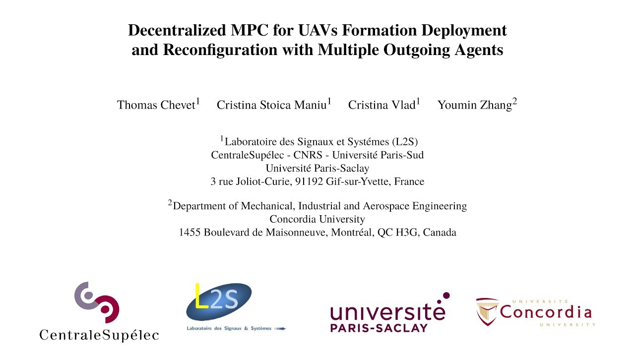 Decentralized MPC for UAVs Formation Deployment and Reconfiguration with Multiple Outgoing Agents