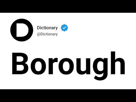 Borough Meaning In English