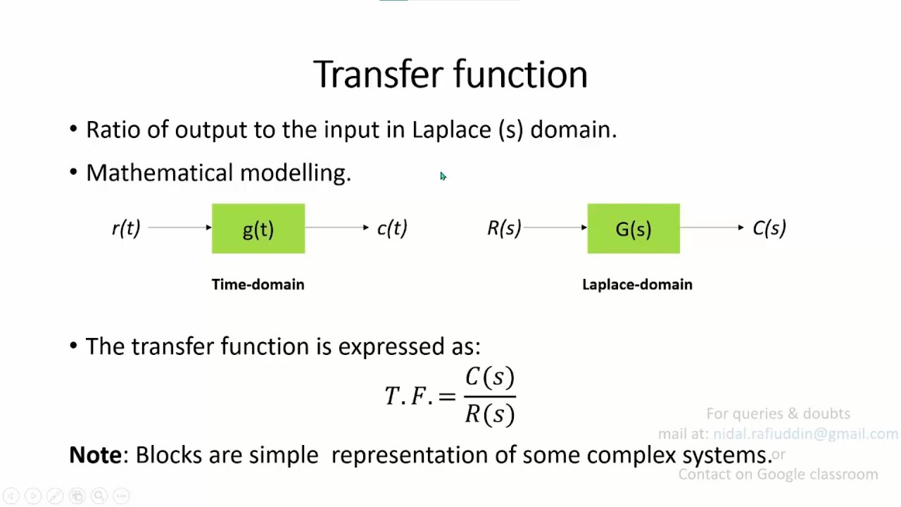 Lecture 6: Transfer function