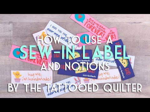 How to Sew on a Label with The Tattooed Quilter, Christopher Thompson | Fat Quarter Shop