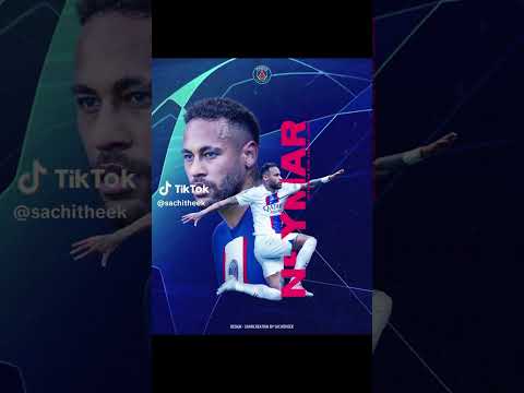 Sports poster design | N E Y M A R 🇧🇷 PSG 💙❤️🤍 | Neymar Jr