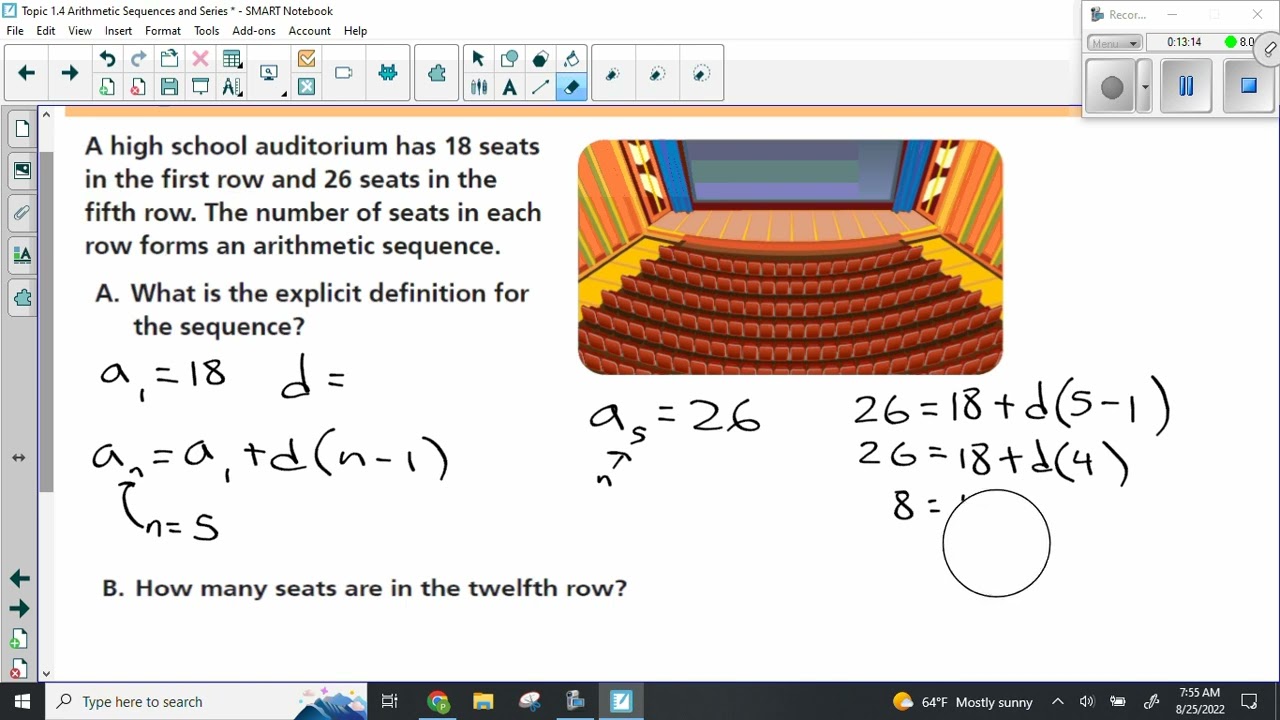Lesson 1.4 Arithmetic Sequences and Series