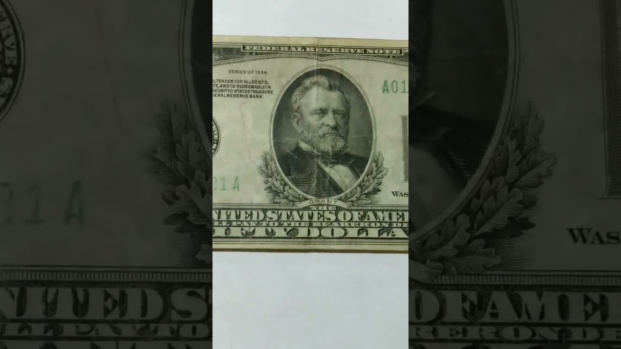 Old $50 Bill 1934