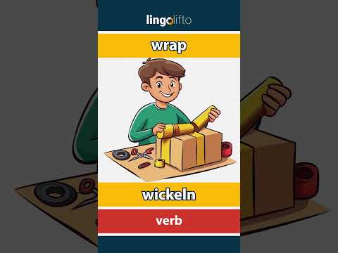 🇬🇧🇩🇪 wrap - wickeln : learn English : Lernen wir Englisch : vocabulary builder