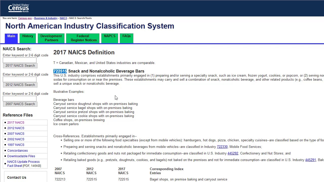 Finding & Using Industry Classification (NAICS) Codes