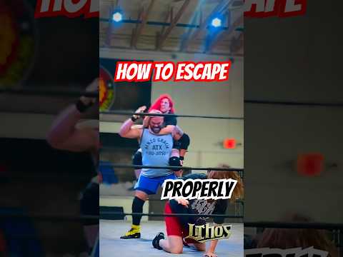 How to escape a stranglehold #trending #shorts #prowrestling #chokehold