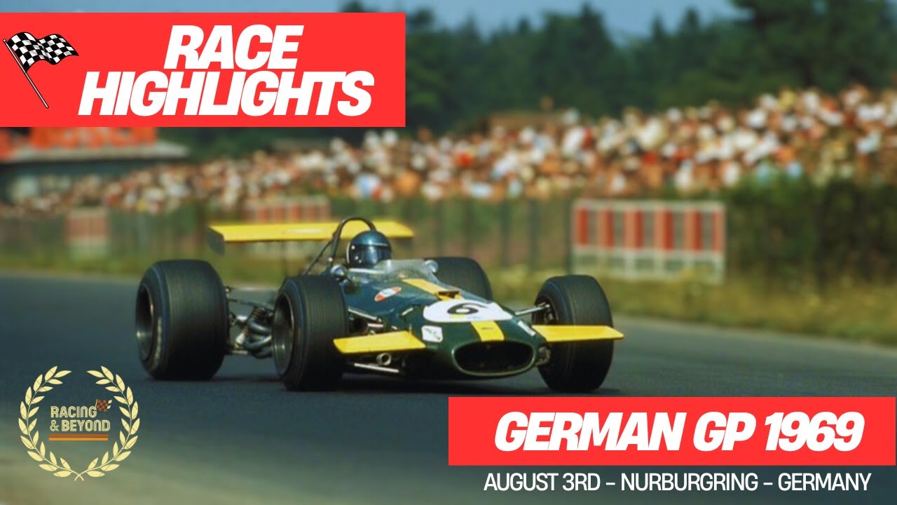 Formula 1 1969 German GP | Jackie Stewart vs Jacky Ickx on the Edge | Race Highlights