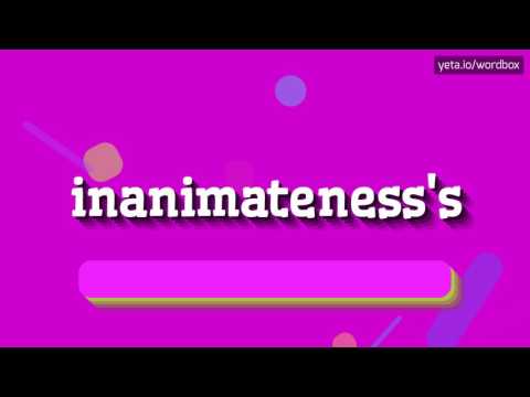 INANIMATENESS'S - HOW TO PRONOUNCE IT? #inanimateness's