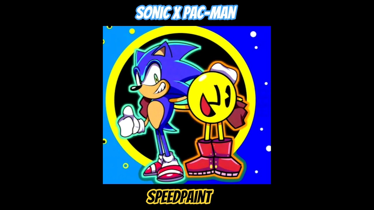 #sonicthehedgehog #pacman #speedpaint #visualart