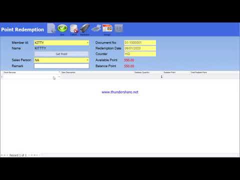 Tutorial: Smart TouchPOS Member Redeem Point