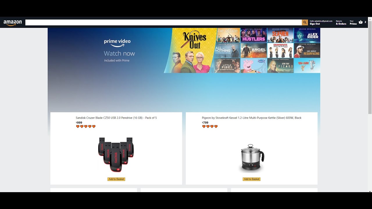 Amazon clone React : Demo