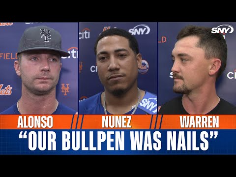 Pete Alonso, Dedniel Núñez, and Austin Warren on Mets bullpen in shutout win over Braves