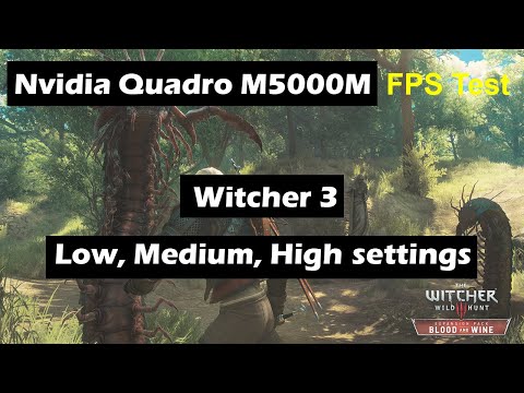 Nvidia Quadro M5000M (Laptop) Witcher 3 fps test