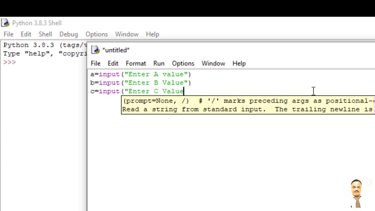 A simple program to find greatest among three numbers using Python Shell