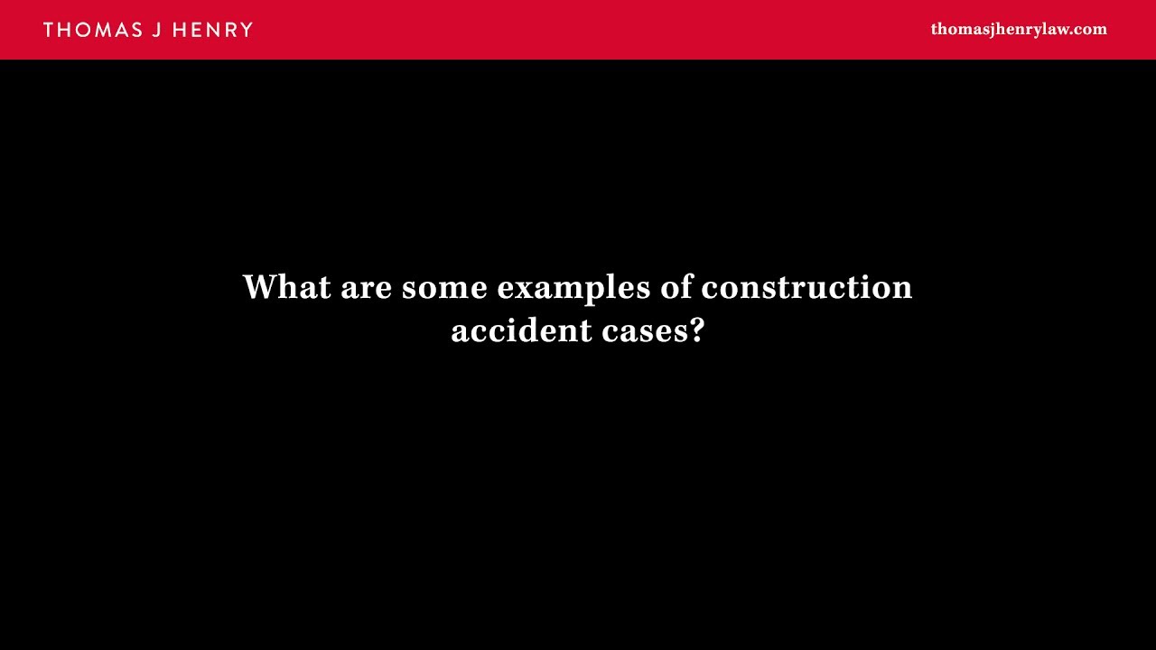 What are the Main Causes of Accidents in Construction? | TJH Law