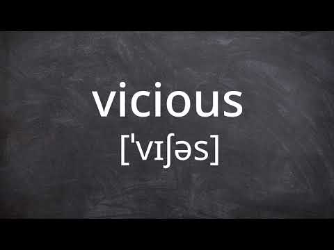 VICIOUS Pronunciation in American English