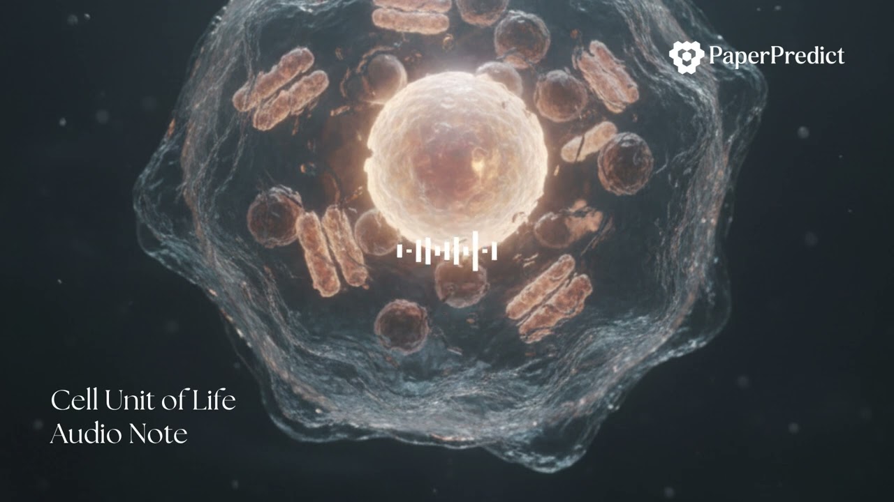 Chapter 8 Cell: The Unit of Life | Paper Predict NEET 2026 Biology Podcast | NCERT Class 11 Biology