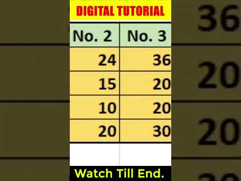 Excel's Secret Math Powers: Unleashing LCM and HCF Calculations | Digital Tutorial | Excel Tips ๐